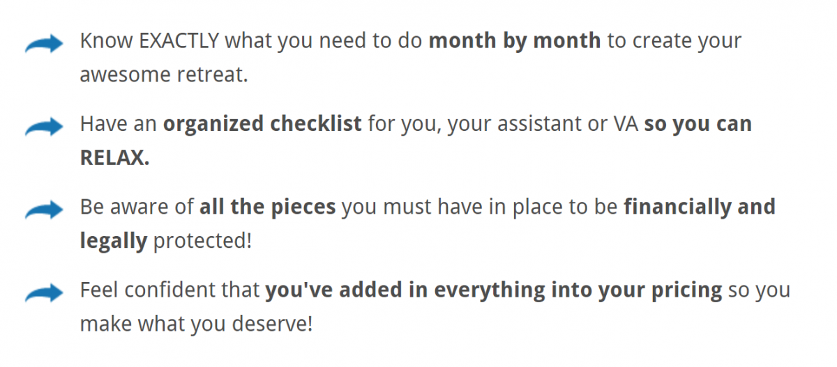 The Retreat Countdown Checklist & Jumpstart Guide - Retreat Coaching ...